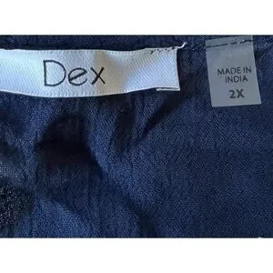 Dex | Dresses | Dex Plus Size 2x Navy Dress Lining Beach Cover Up With ...